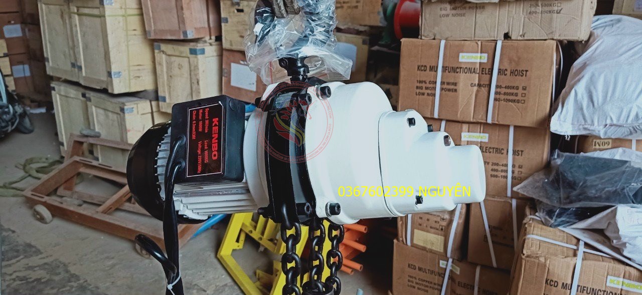 Pa lăng xích điện 1 tấn 1000kg 220v Kenbo Fujifa Fag,Nơi bán palang ...